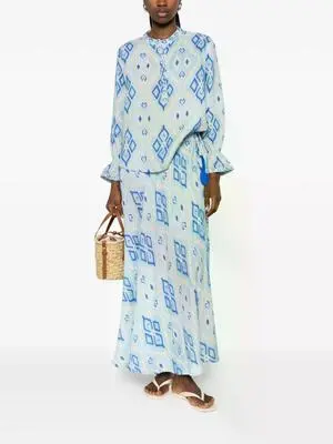 Nimo With Love Ikat-pattern Blouse