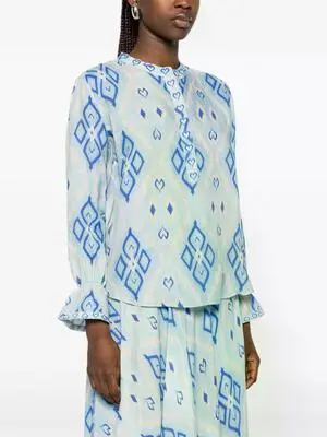 Nimo With Love Ikat-pattern Blouse