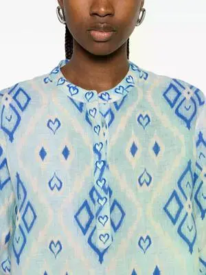 Nimo With Love Ikat-pattern Blouse