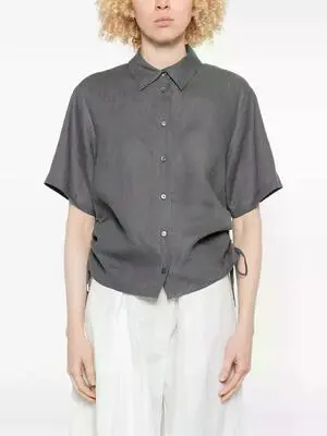 Peserico Short-sleeve Shirt With Drawstring Hem