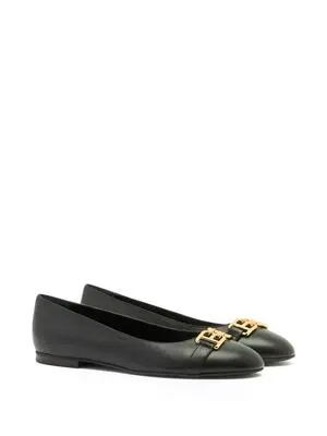 Bally Logo-plaque Leather Ballet Flats