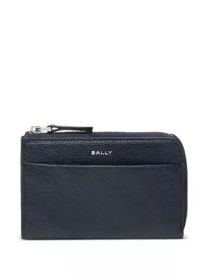 Bally Capitol Logo-detail Grained Leather Card Holder - Blue