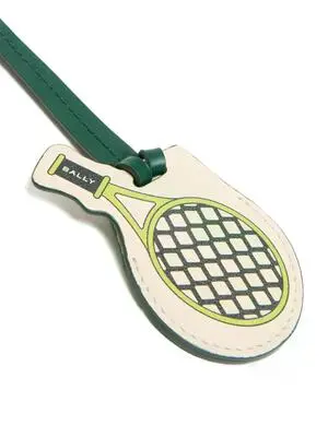 Bally Tennis Collection Leather Airtag Case