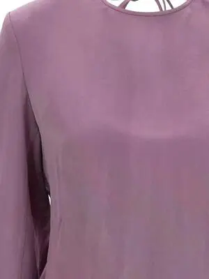 JACQUES Draped Open-back Blouse