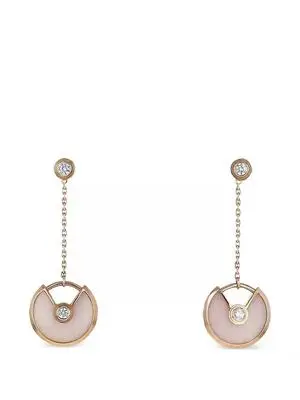 CARTIER 2010s Amulette Opal And Diamond Earrings