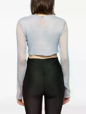 ATU BODY COUTURE Knot-detail Top - Blue