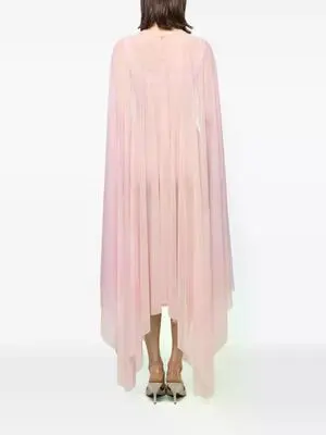 ATU BODY COUTURE Mesh Bodysuit And Cape Set - Pink