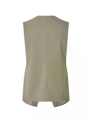 SAMSOE SAMSOE Melange Effect V-neck Waistcoat