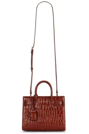 Saint Laurent Saint Laurent Nano Sac De Jour Carryall Bag Rust Brown