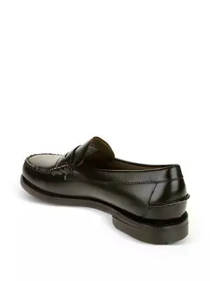 SEBAGO Whipstitch-trim Penny Loafers - Brown