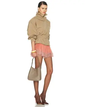 Saint Laurent Le 5 A 7 Cassandre Small Shoulder Bag - Light Cumin