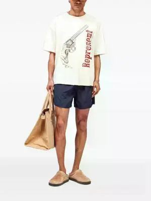 REPRESENT Graphic-print Raw-cut T-shirt