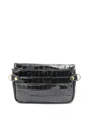 MADISON MAISON Moc Croc Crossbody Bag - Black
