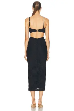PatBO Frida Mesh Midi Dress