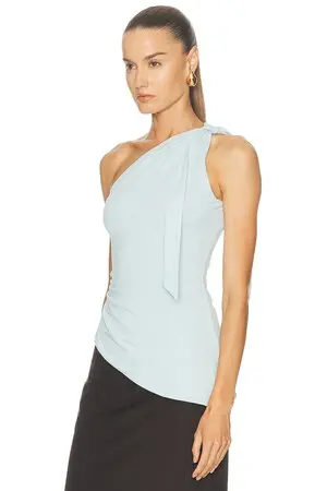 MIMCHIK One-shoulder Tie Top