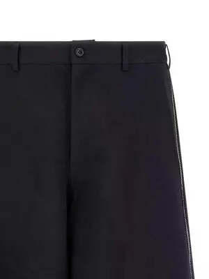 Comme Des Garçons Herringbone Side-zip Shorts