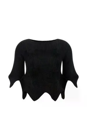 Issey Miyake Linkage Ribbed-knit Top