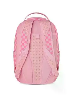 SPRAYGROUND Sharks In Paris Checkerboard Backpack - Pink