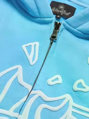 BROKEN PLANET Zip-up Hoodie - Blue