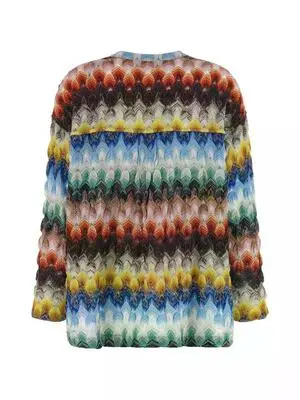 Missoni Lamé Raschel-knit Blouse - Blue