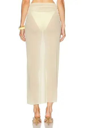 MAYGEL CORONEL Pollera Skirt - Macadamia