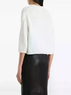 Khaite Sabina Cashmere Sweater - White