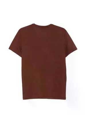 Patrizia Pepe Henley-neck T-shirt - Brown