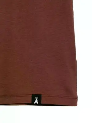 Patrizia Pepe Henley-neck T-shirt - Brown