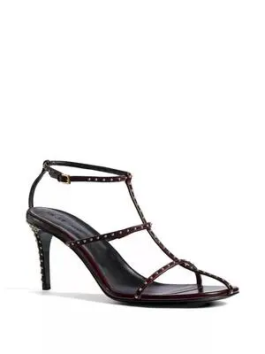 Khaite Cage Heeled Sandals - Red