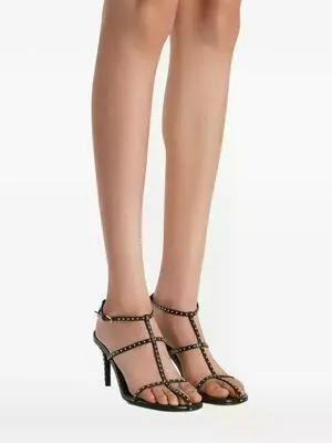 Khaite Cage Heeled Sandals - Red