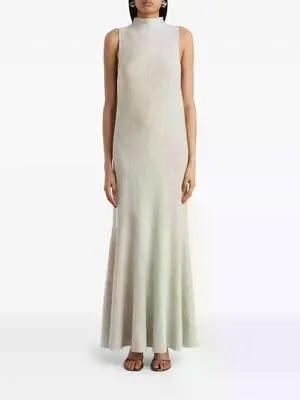 Khaite Margo Merino Wool Dress - Neutrals
