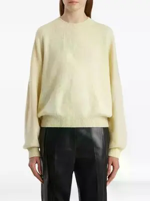 Khaite Margaux Cashmere Sweater - Yellow