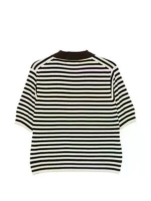 CORDERA Stripe-pattern Knitted T-shirt