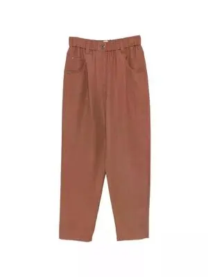 Brunello Cucinelli Elasticated-waistband Trousers - Brown