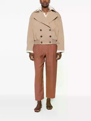 Brunello Cucinelli Elasticated-waistband Trousers - Brown