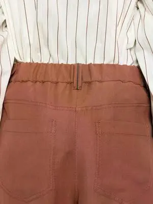 Brunello Cucinelli Elasticated-waistband Trousers - Brown