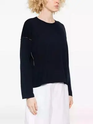 ROBERTO COLLINA Contrast-stitch Sweater