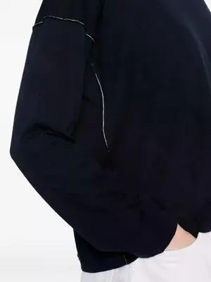 ROBERTO COLLINA Contrast-stitch Sweater