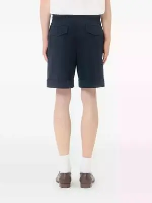 Valentino Garavani Cotton Gabardine Bermuda Shorts With Vlogo Embroidery