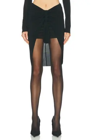 HAELO Knotted Skirt - Black