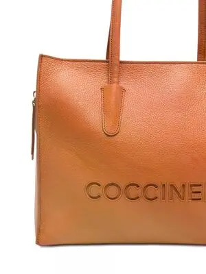 COCCINELLE Medium Myrtha Logo-debossed Tote - Orange