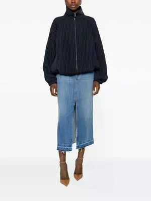Givenchy Denim Midi Skirt - Blue