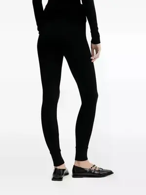 LA MANIA Logo-detail Ribbed Leggings
