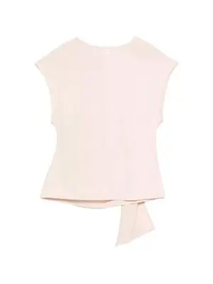 Patrizia Pepe V-neck Draped Blouse