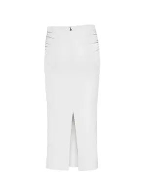 Patrizia Pepe Draped Ruched Midi Skirt