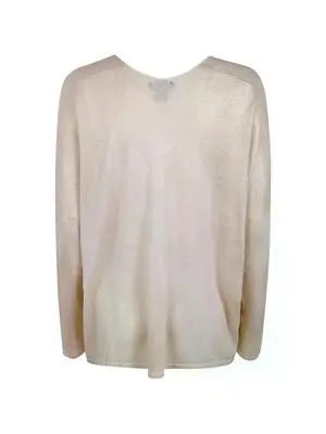 Avant Toi Metallic-finish Silk Sweater - Neutrals