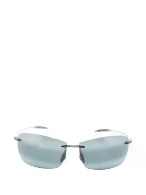 Maui Jim Rimless Rectangle Sunglasses - Black