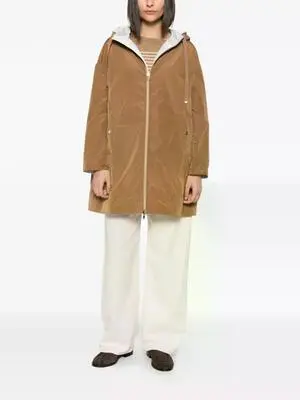 Herno Hooded Coat - Neutrals