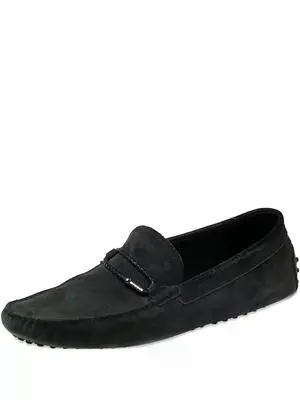 TOD'S Braided Suede Loafers