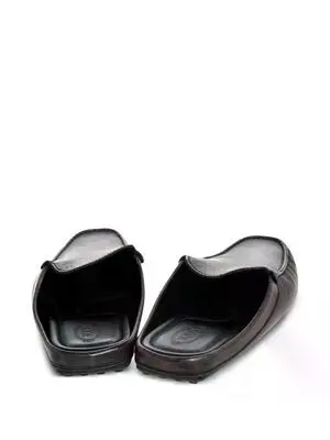 TOD'S Round-toe Leather Mules